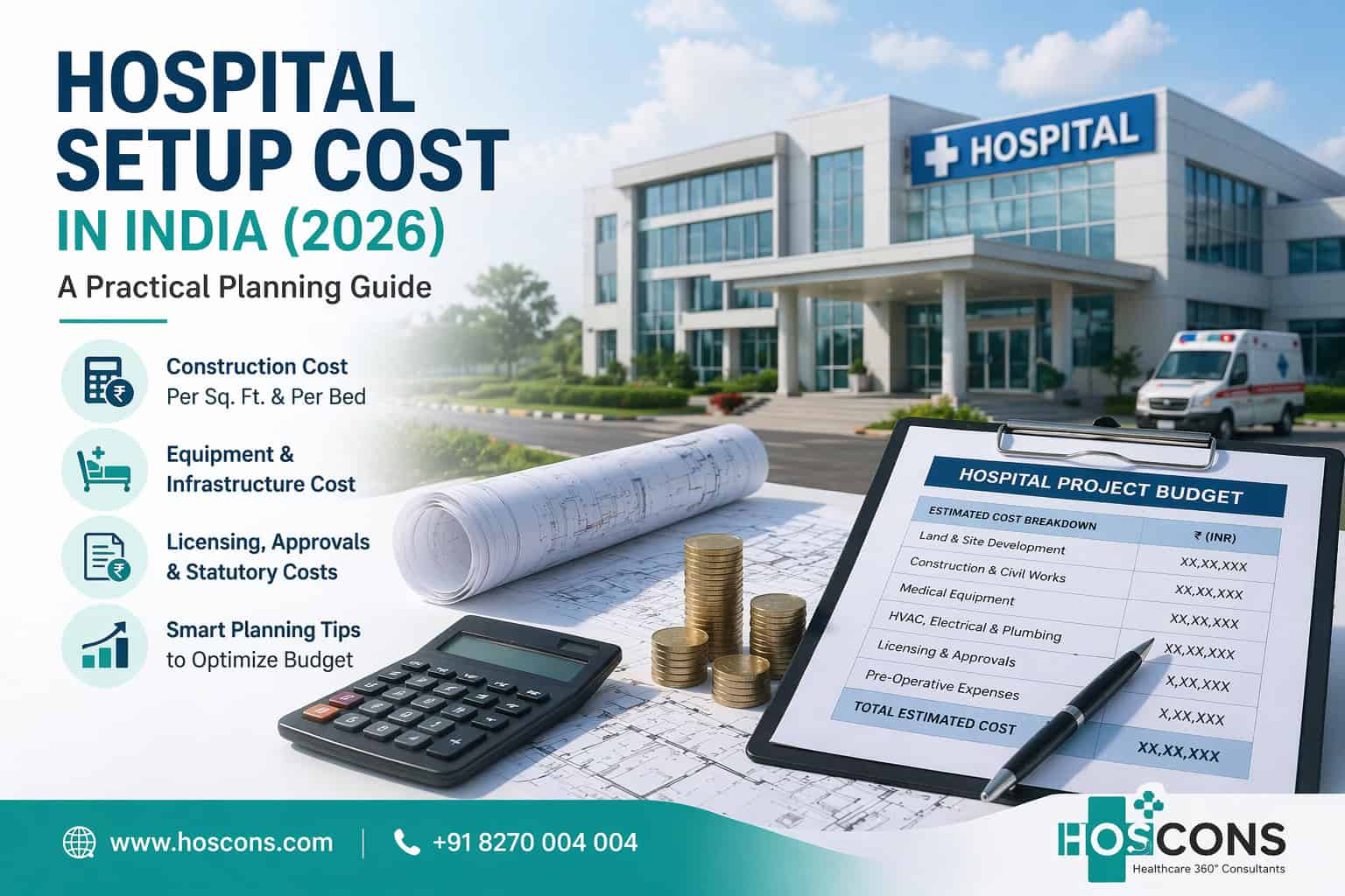 Hospital Setup Cost in India (2026): Real Project Cost Guide
